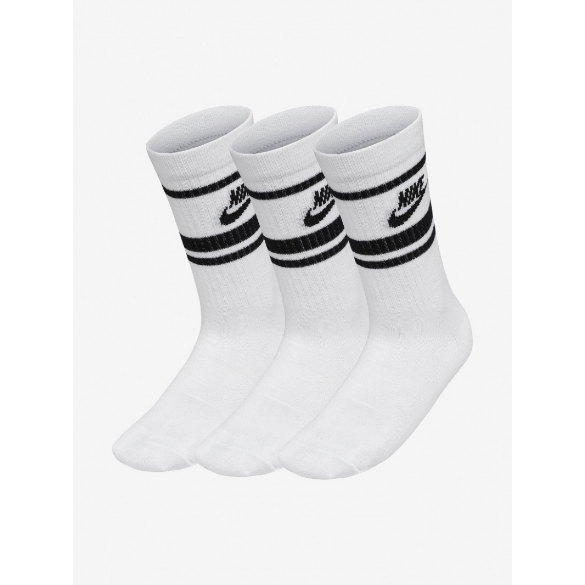 Nike Sportswear Dri-FIT Everyday Essential White and Black Socks (3 ...