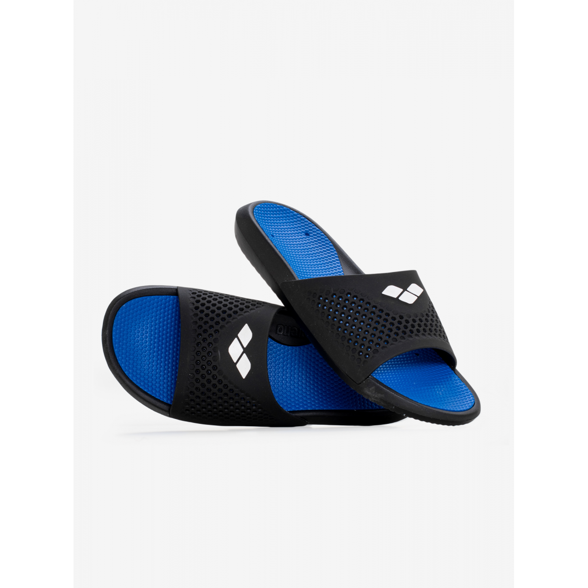 Arena Bruno Black and Blue Slides - 004372103 - BZR Online