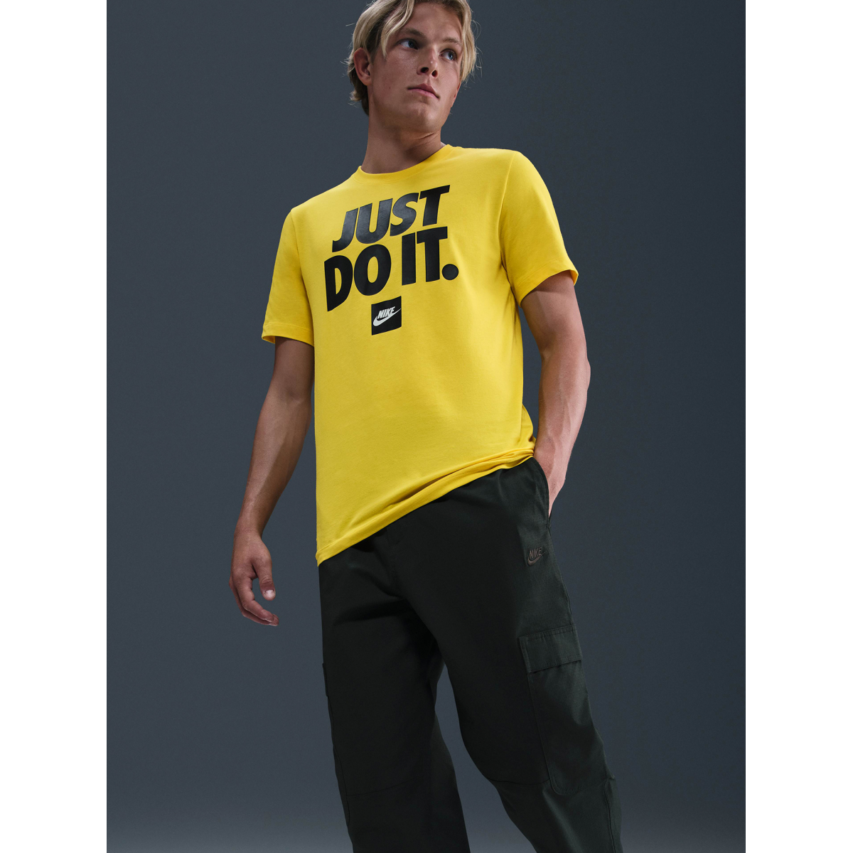 Camiseta Nike Just Do It Amarilla Para Hombre - DZ2989-718 - BZR Online
