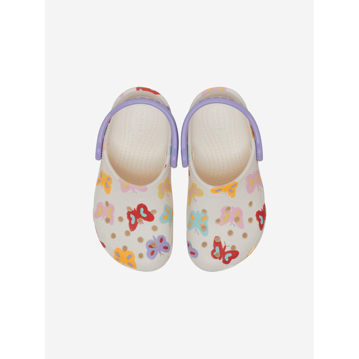 Crocs Classic Toddler White With Butterflies Sandals - 211263-0WV - BZR ...