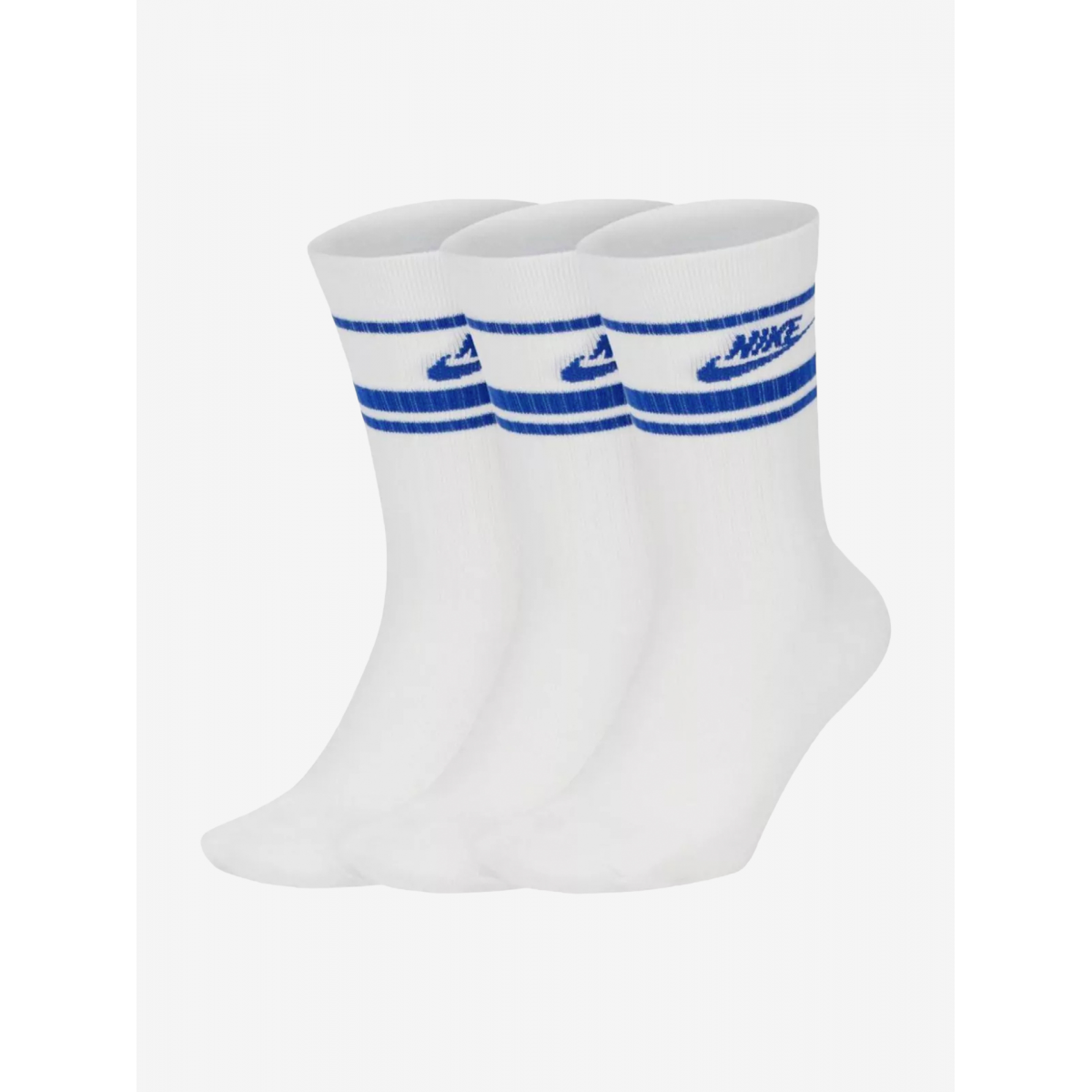 Meias Nike Sportswear Dri-FIT Everyday Essential Brancas e Azuis (3 ...