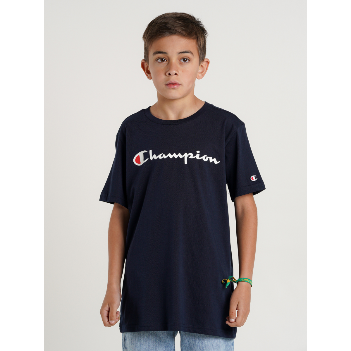 T-shirt Champion Legacy Script Logo Kids - 306832-BS501 - BZR Online