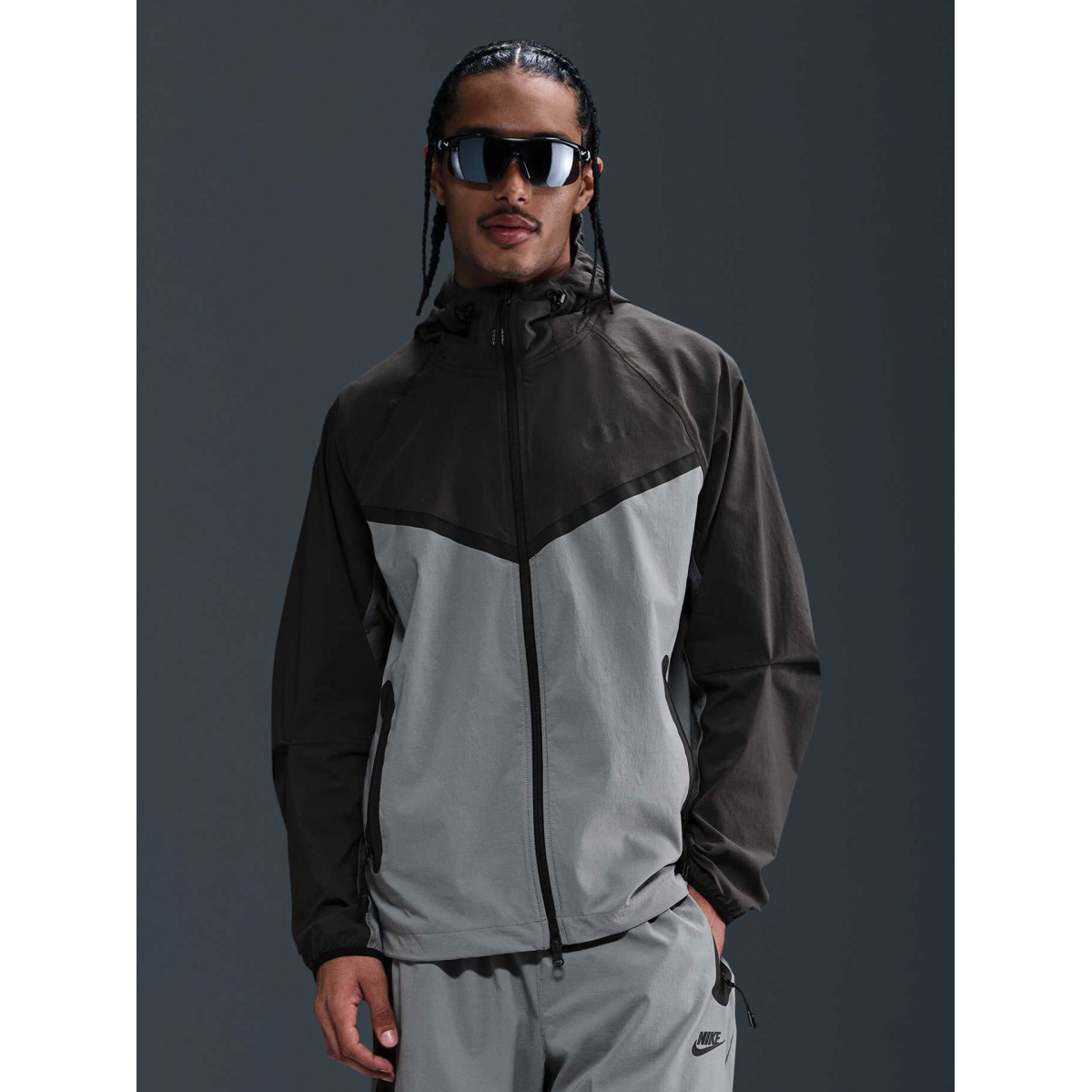 Nike Tech Woven Grey Hooded Windbreaker Jacket For Men - HM7151-065 ...