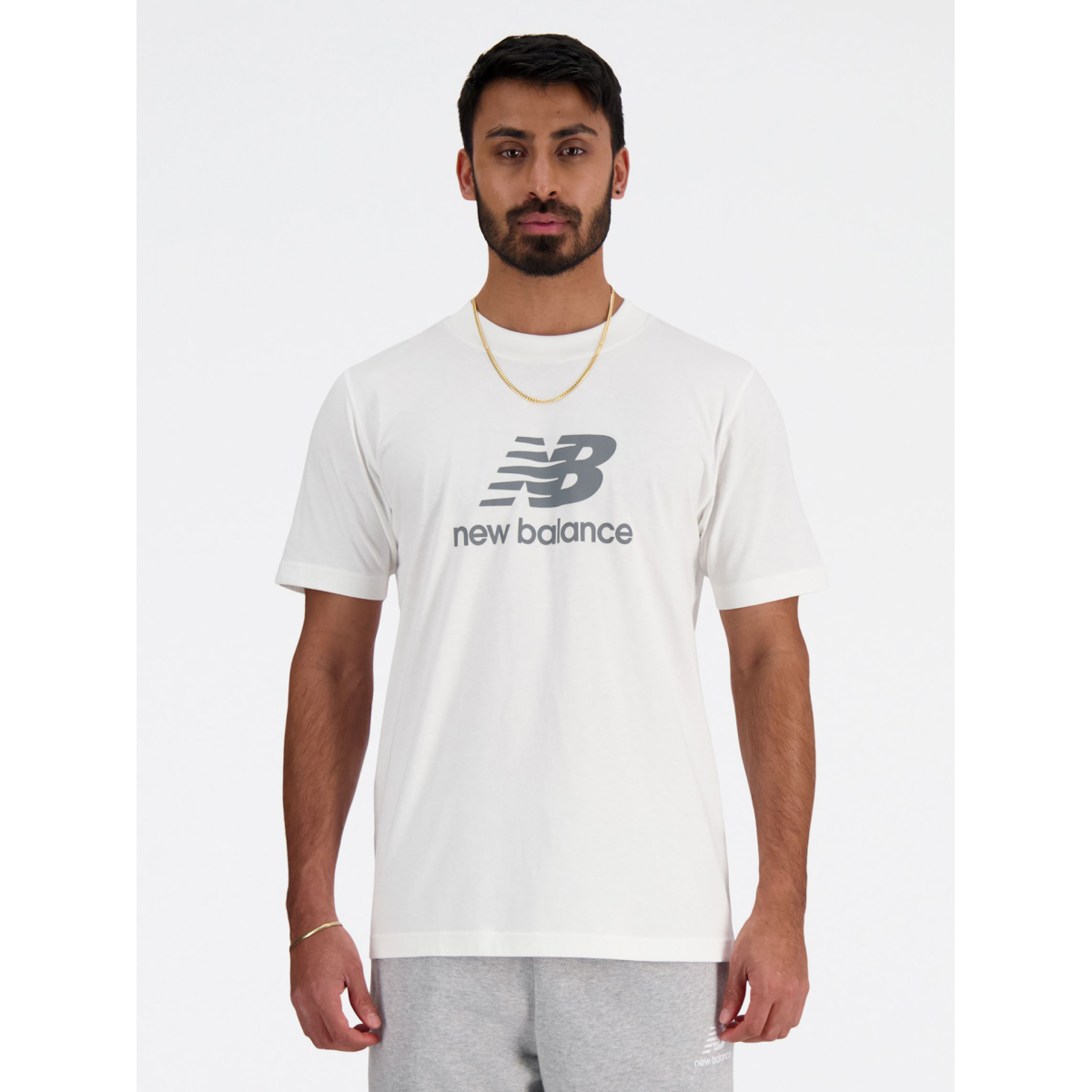 New Balance Sport Essentials Logo White T-shirt - MT41502-WT - BZR Online
