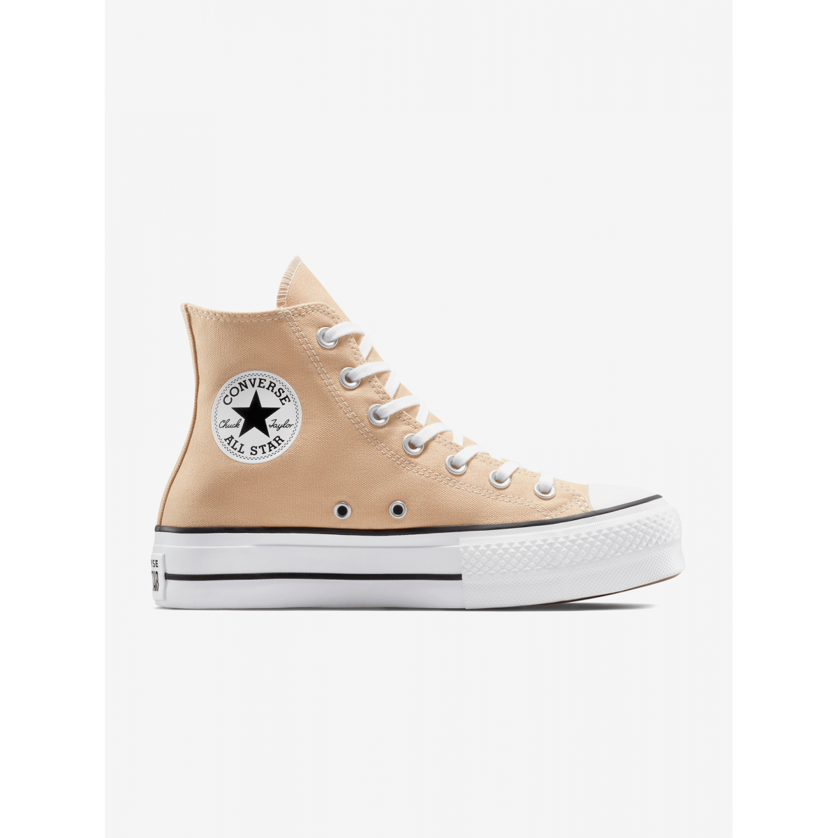Converse Chuck Taylor All Star Lift Platform Beige Sneakers - A11874C ...