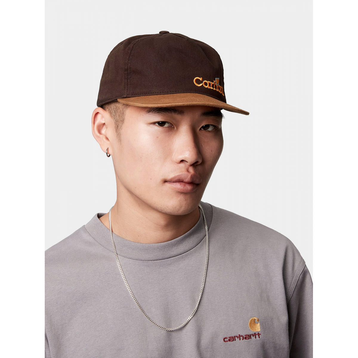 Carhartt WIP Label Script Brown Cap - I034361.51.XX - BZR Online