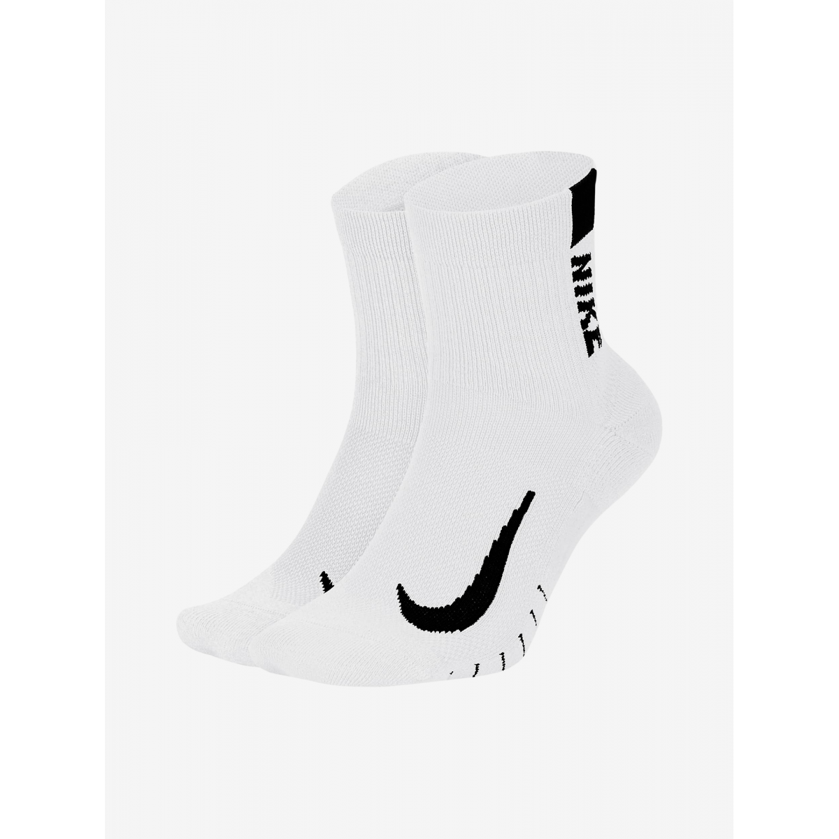 Nike Multiplier White Ankle Running Socks (2 Pairs) - SX7556-100 - BZR ...