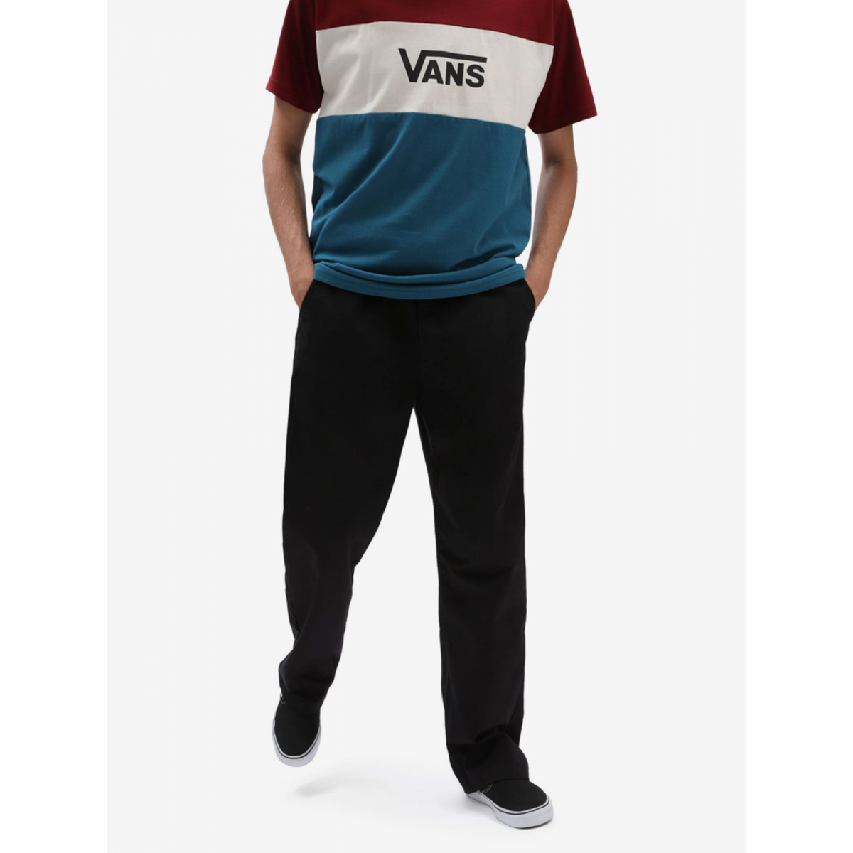 Calças Vans Authentic Chino Loose - VN0A5FJBBLK - BZR Online