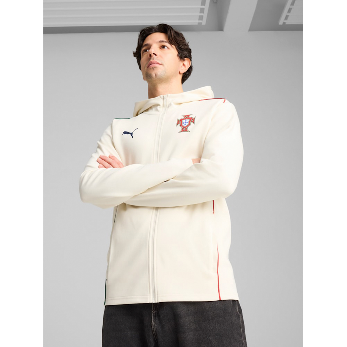Puma Portugal Casuals Beige 2025 Hooded Jacket - 779554-12 - BZR Online