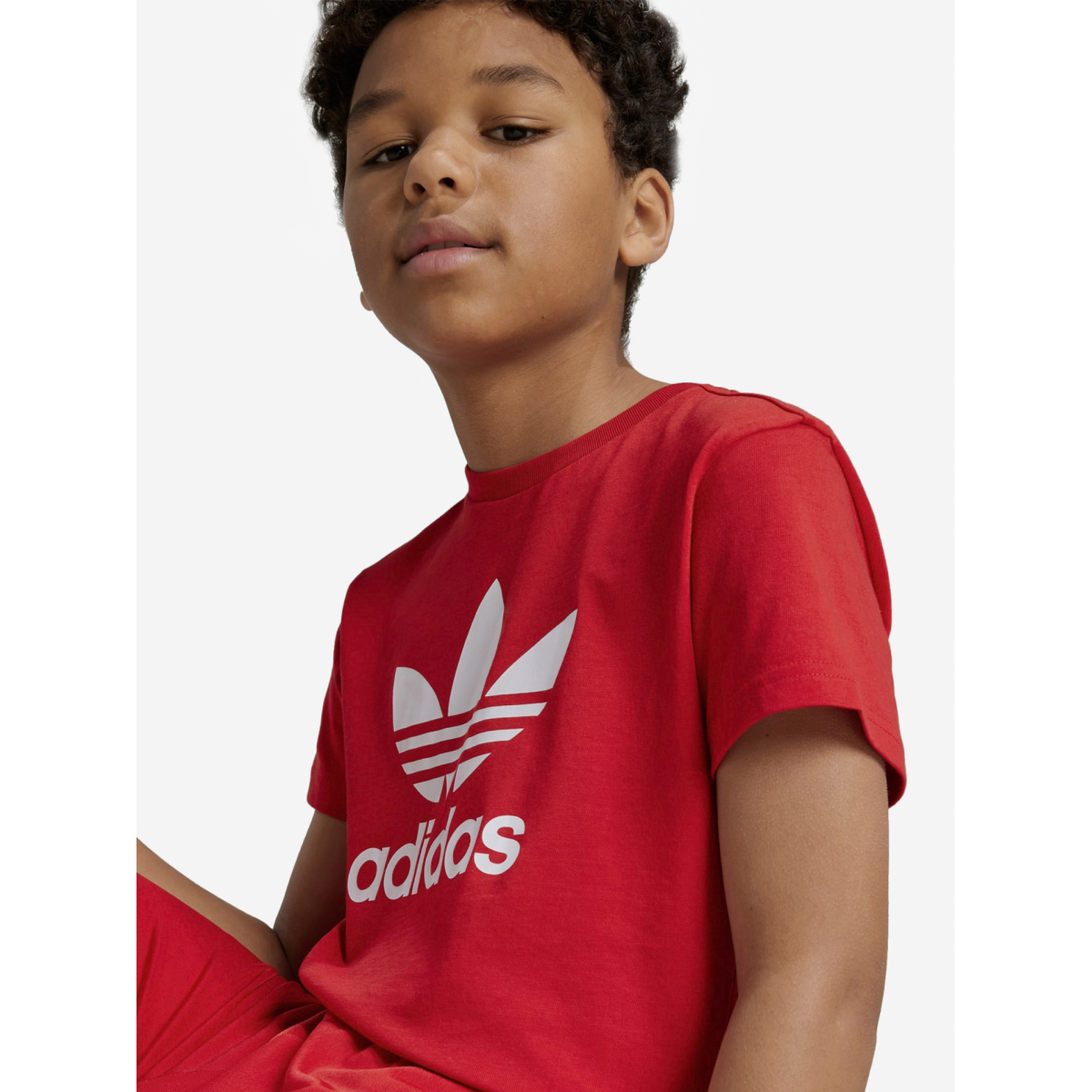 Camiseta Adidas Trefoil J Roja - IY7423 - BZR Online
