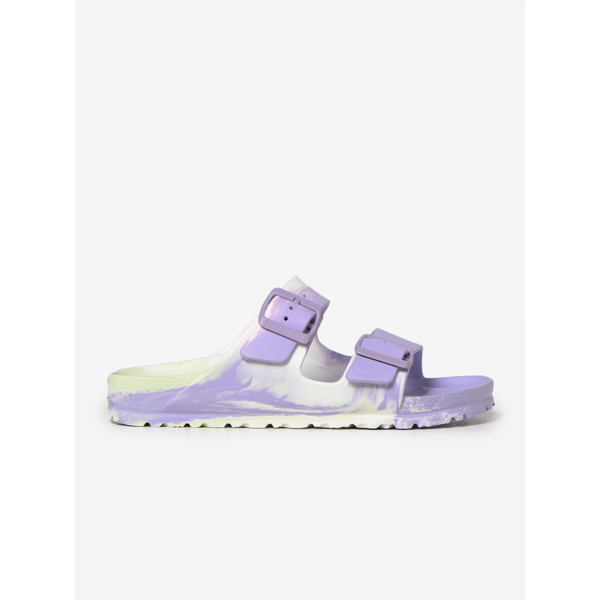 Birkenstock Arizona Eva Lilac and White Slides - 1024556 - BZR Online